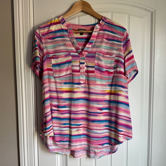 torrid | Tops | Torrid Multi Colored Harper Blouse | Poshmark